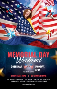 Memorial Day Weekend Party Template | PosterMyWall