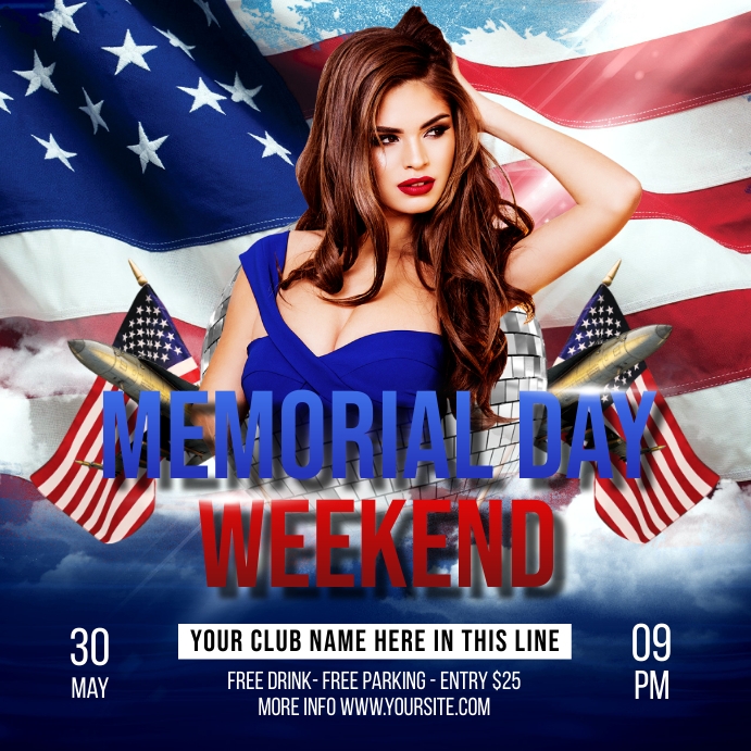 Memorial Day Weekend Social Media Post Template | PosterMyWall