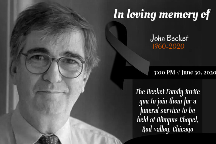 memorial Template | PosterMyWall