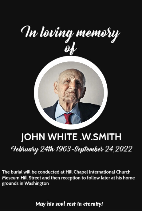 memorial flyer template | PosterMyWall