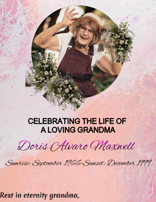 memorial flyer template | PosterMyWall