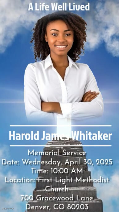 Memorial Funeral Announcement Flyer, Funeral Template | PosterMyWall