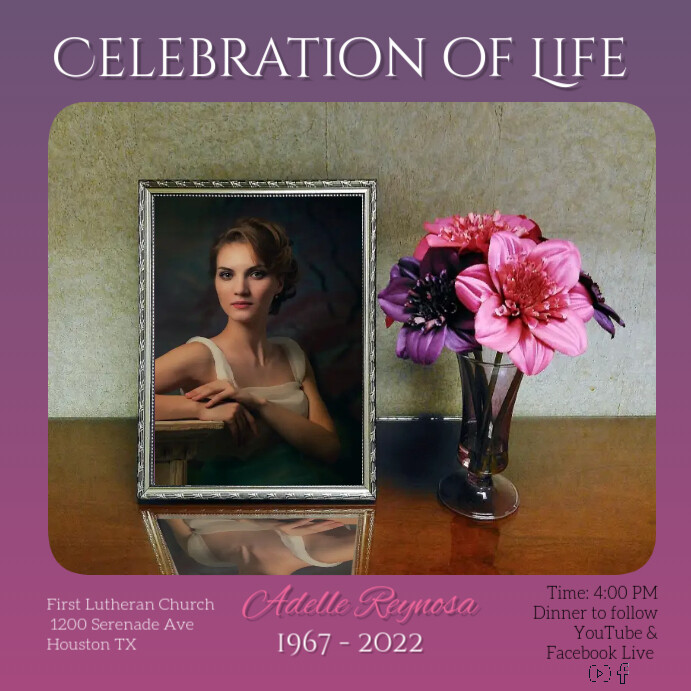 memorial funeral employee photography Template | PosterMyWall