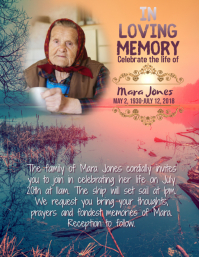 memorial in loving memory flyer Template | PosterMyWall