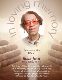 memorial in loving memory flyer Template | PosterMyWall