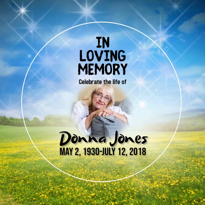 memorial in loving memory instagram Template | PosterMyWall