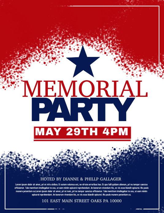 Memorial Party Template | PosterMyWall