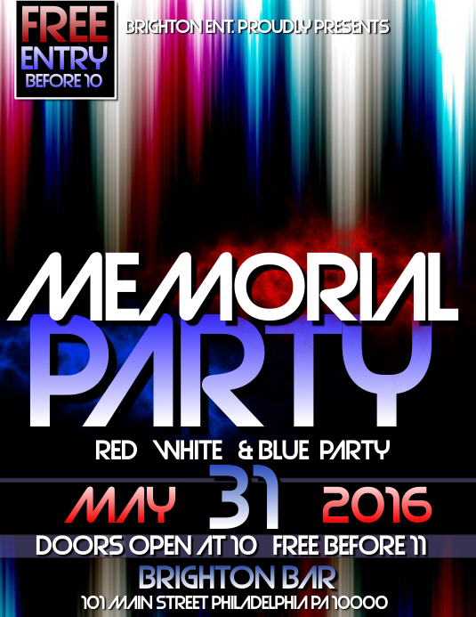 Memorial Party Template | PosterMyWall