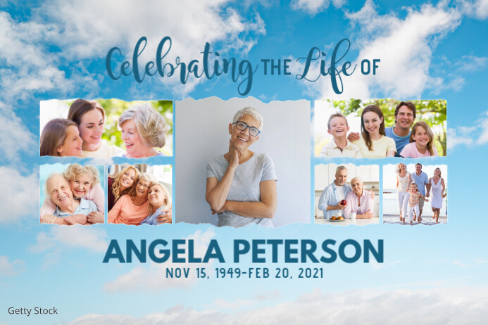 Memorial Service Photo Collage Digital Displa Template | PosterMyWall