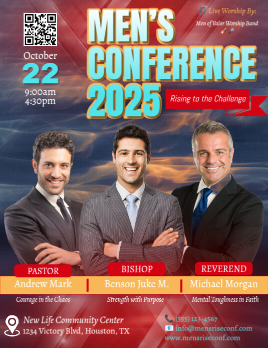 Copy of Men's Conference Event Flyer | PosterMyWall