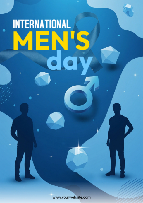 Men’s Day Event Template A4 | PosterMyWall