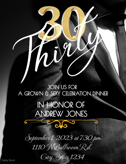 Men's Birthday Invite Template | PosterMyWall