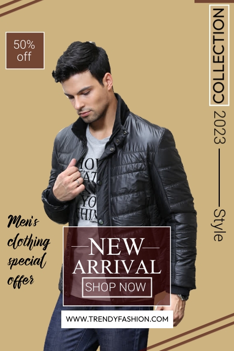 men's collection, retail poster Template | PosterMyWall