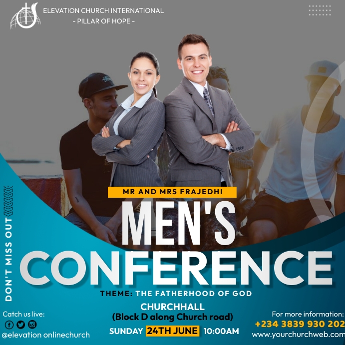 Men's Conference Template | PosterMyWall