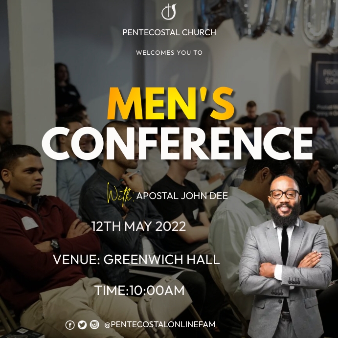 Copy of men's conference | PosterMyWall