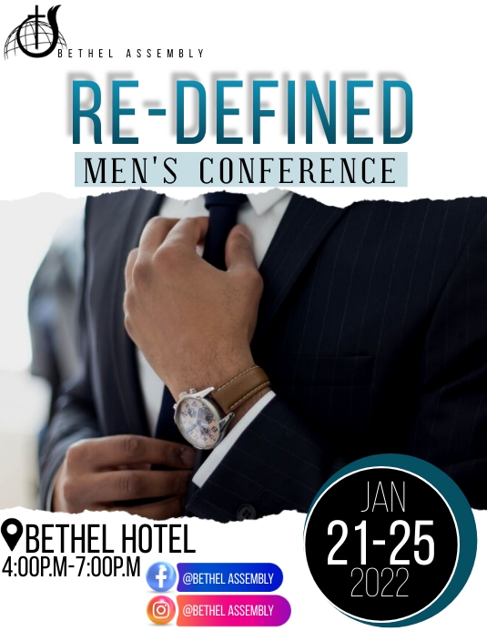 Men's Conference Template | PosterMyWall