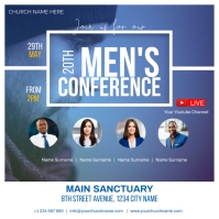men's conference flyer Template | PosterMyWall