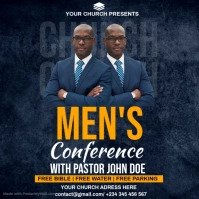 men's conference Template | PosterMyWall