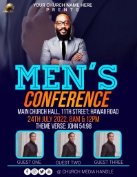 men's conference Template | PosterMyWall