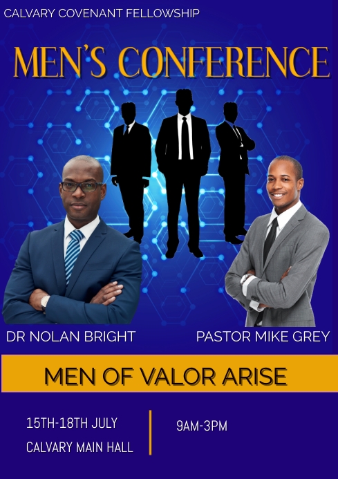 MEN'S CONFERENCE Template | PosterMyWall
