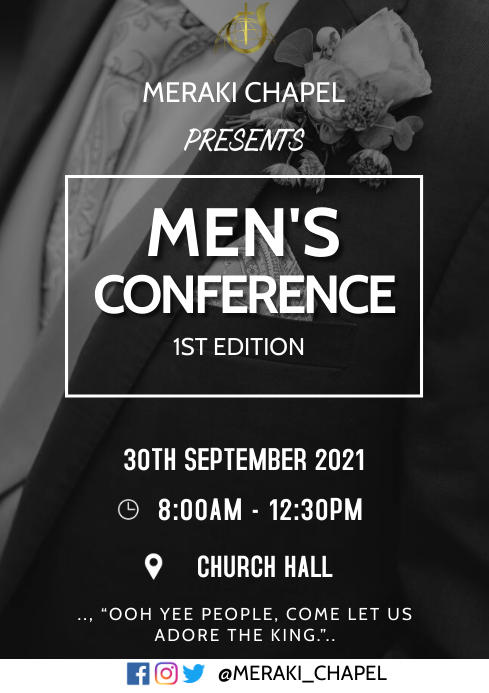 Men's conference Template | PosterMyWall