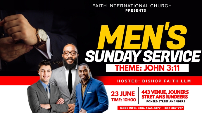 men's conference Template | PosterMyWall