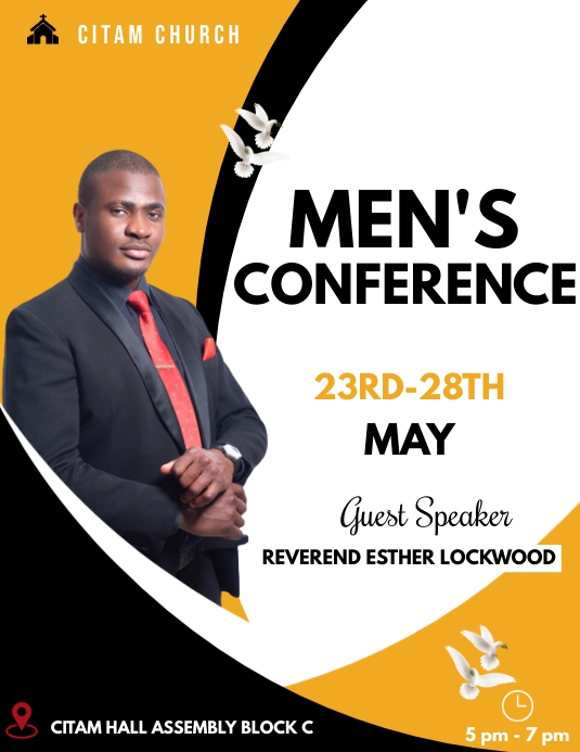 Men's Conference Template | PosterMyWall