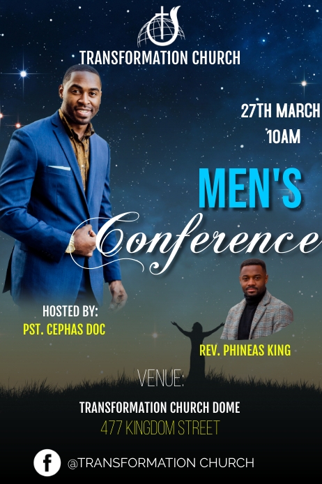Men's conference Template | PosterMyWall