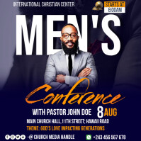 men's conference poster Template | PosterMyWall