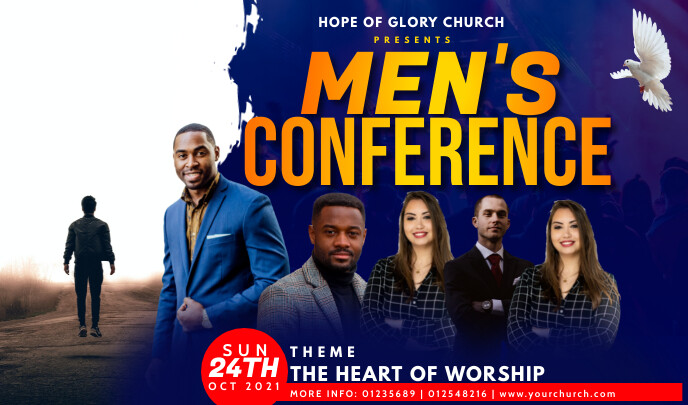 Men's Conference Template | PosterMyWall
