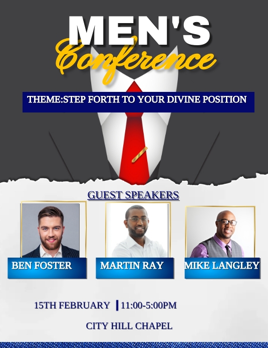 Copy of Men's conference | PosterMyWall