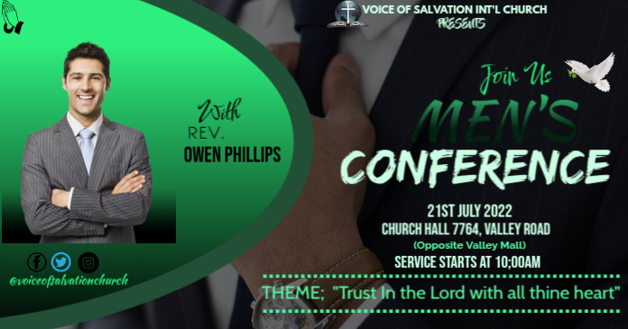 men's conference Template | PosterMyWall