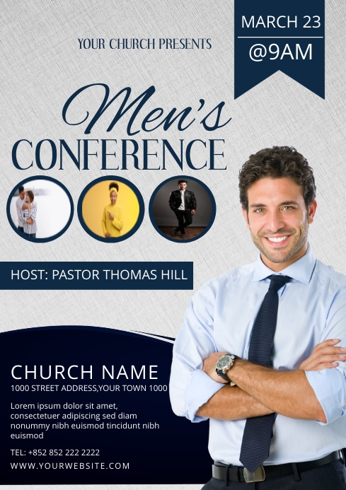 MEN'S CONFERENCE Template | PosterMyWall