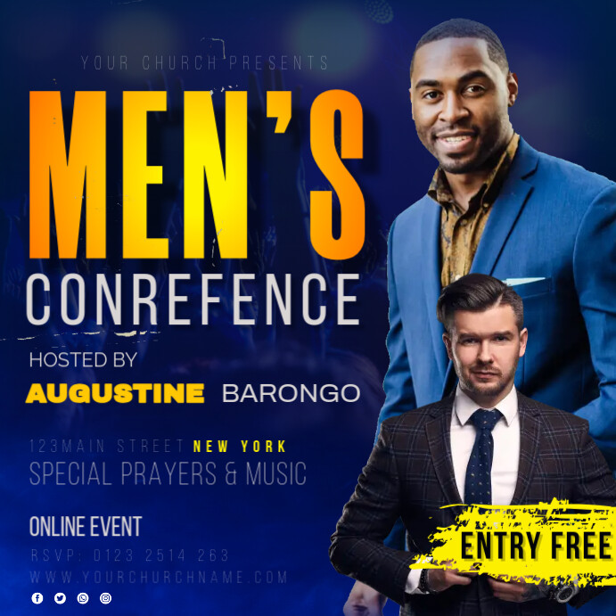 Copy of Men's Conference | PosterMyWall