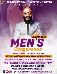 men's conference Template | PosterMyWall