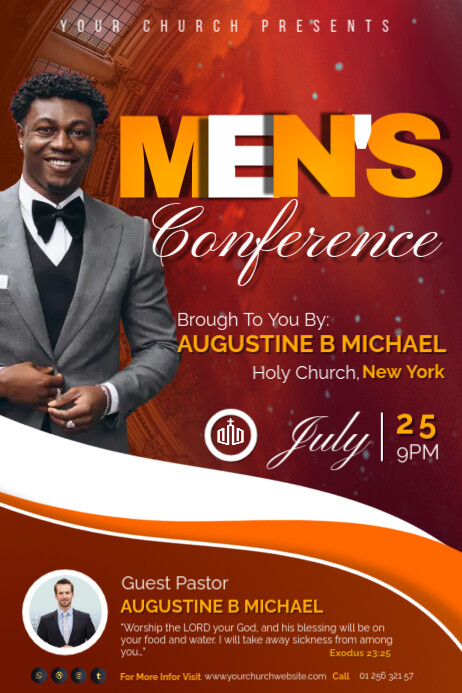 Men's Conference Template | PosterMyWall