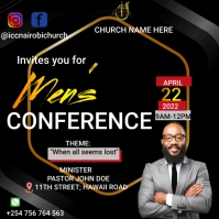 MEN'S CONFERENCE POSTER Template | PosterMyWall