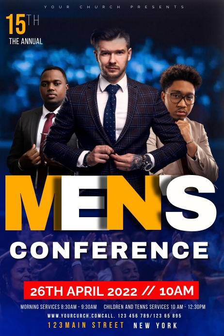 Copy of Men's Conference | PosterMyWall