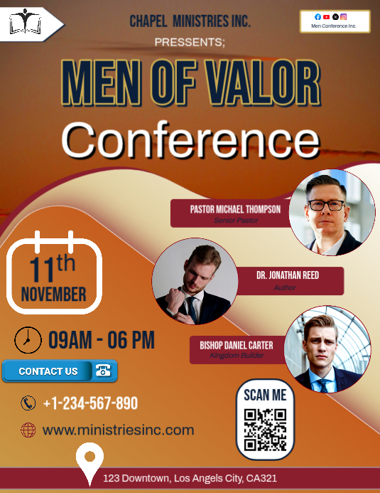 Men's Conference Flyer Template | PosterMyWall
