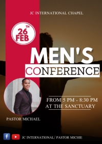 men's conference Template | PosterMyWall