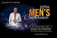 men's conference poster Template | PosterMyWall