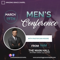 MEN'S CONFERENCE POSTER Template | PosterMyWall