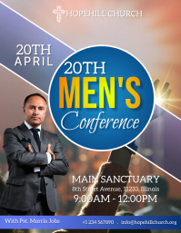 men's conference poster Template | PosterMyWall
