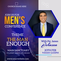 men's conference poster Template | PosterMyWall