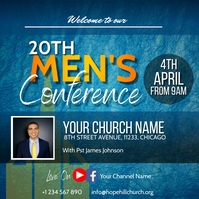 men's conference poster Template | PosterMyWall