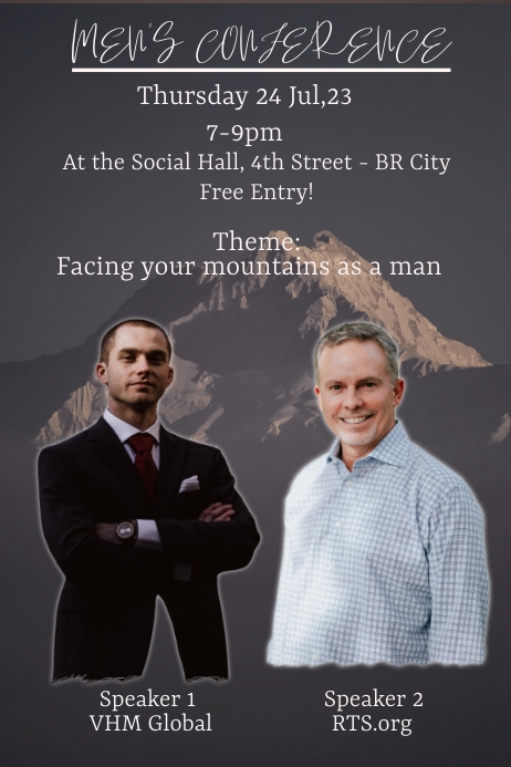 Copy of Men's Conference Poster | PosterMyWall