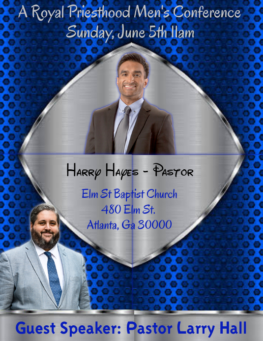 Men's Conference Template | PosterMyWall