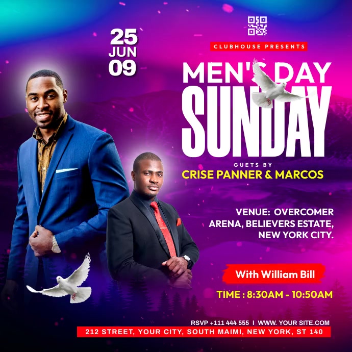 MEN'S DAY Template | PosterMyWall