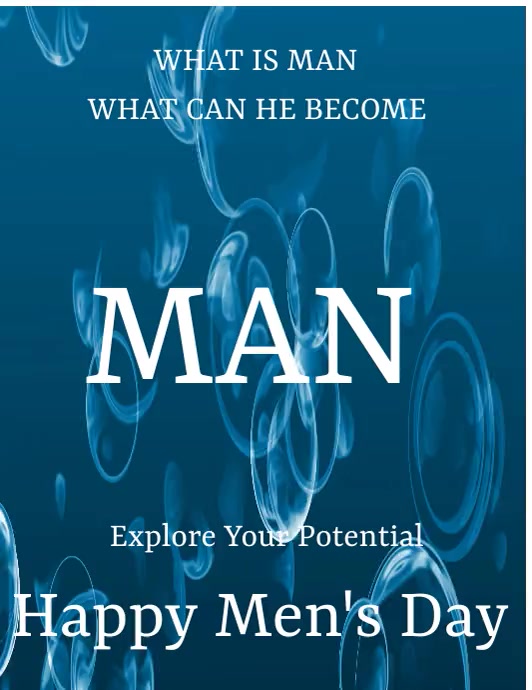 Men's day Template | PosterMyWall
