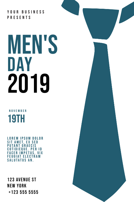 Men's Day Flyer Design Template | PosterMyWall